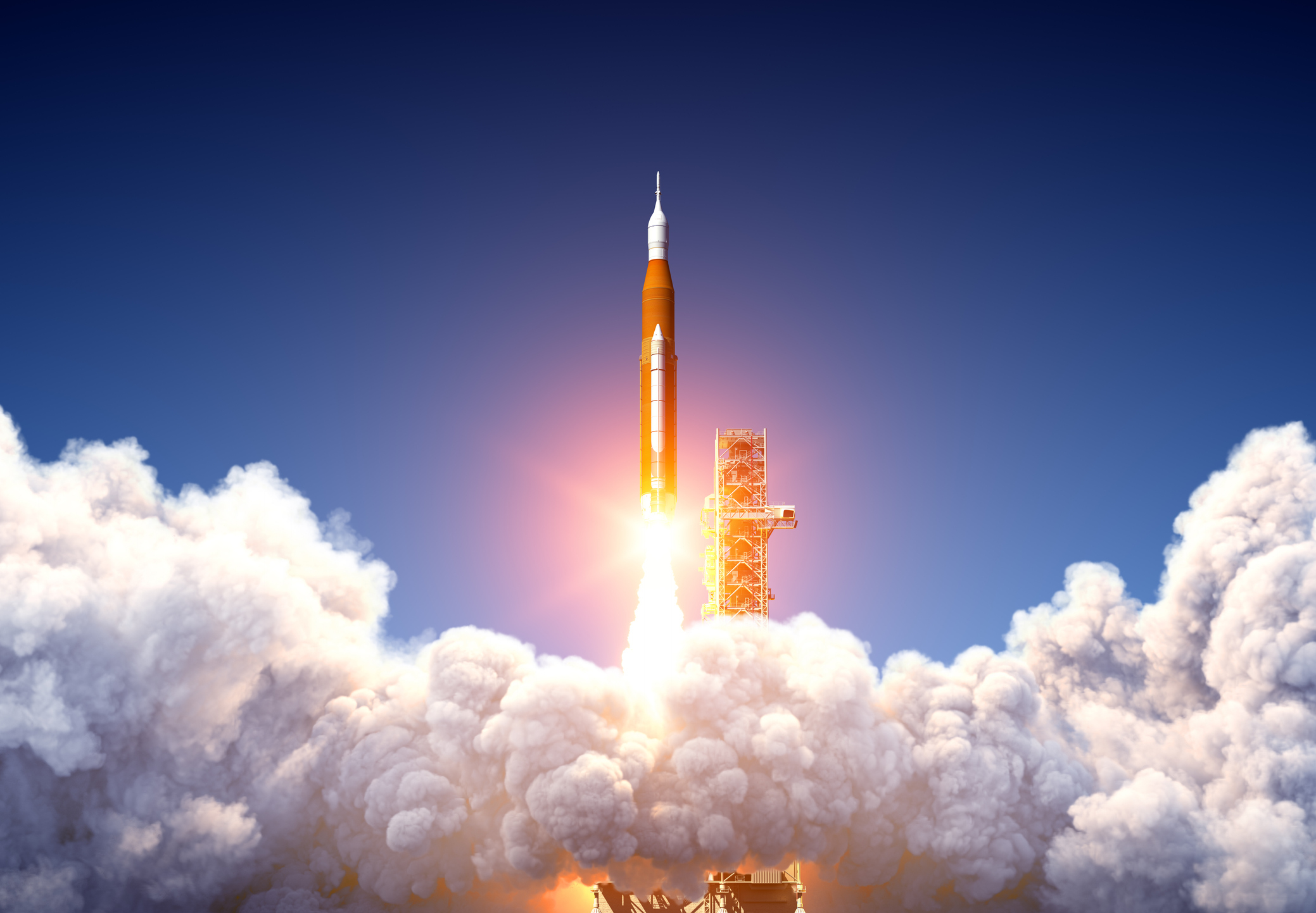 Nasa Rocket Taking Off